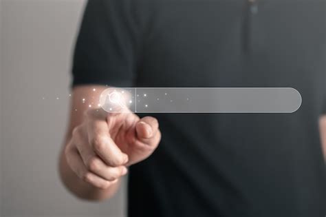 Premium Photo Business Man Searching Information Data On Internet On