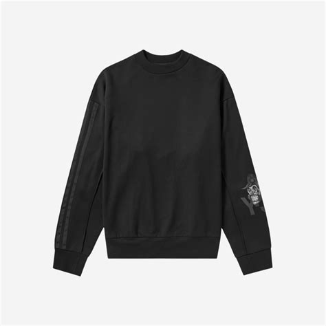 Y 3 요지 스컬 크루 스웨트셔츠 블랙 Y 3 Kream