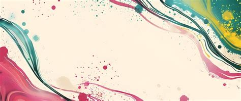 Mesmerizing Abstract Digital Art With Fluid Curves And Floating Dots In Vibrant Color Palette