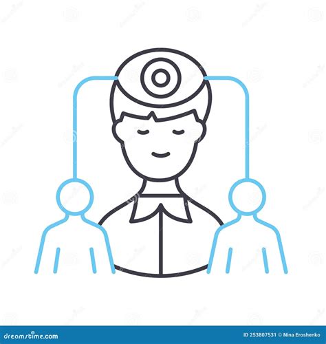 Customer Insight Line Icon Outline Symbol Vector Illustration Concept Sign Stock Vector