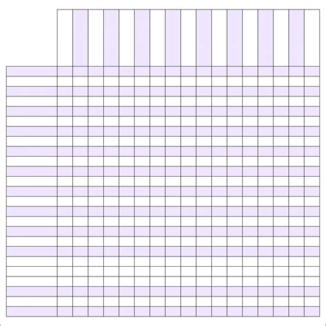 Blank Column Chart Template Organize Data Efficiently All FREE Printables