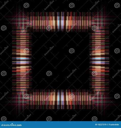 Frame Object In Axonometric Perspective Dimetric Grid Template Vector Illustration