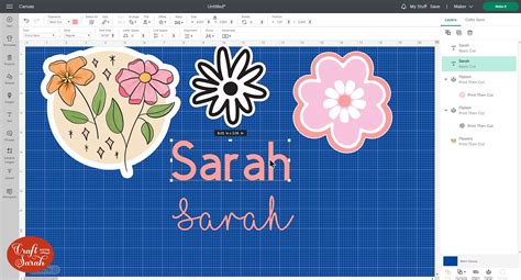 How To Print And Cut On A Cricut Craft With Sarah