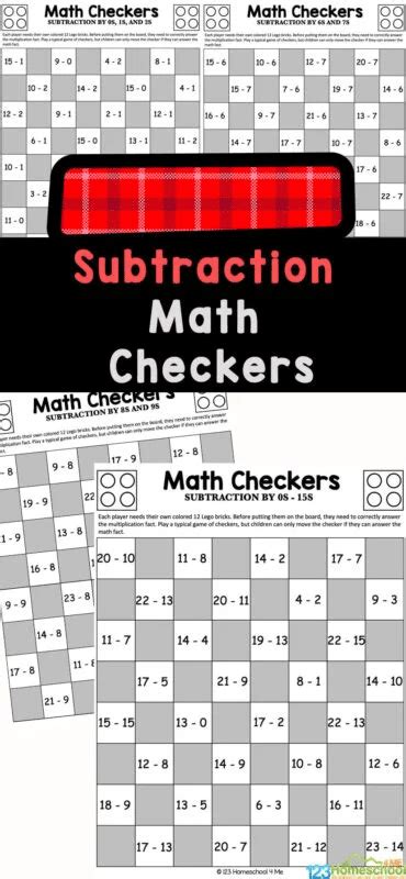 Math Subtraction Checkers Edition Free Homeschool Deals