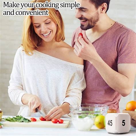 cube timer kitchen timer gravity sensor flip medit grandado