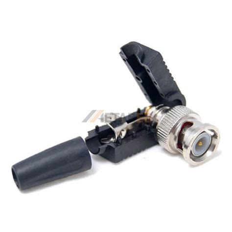 Right Angle Coaxial BNC Male Connector Solder Attachment MetabeeAI