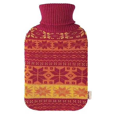 Large 2 Liter Soft Cute Hot Water Bottle Knit Cover Only Cover 2 L