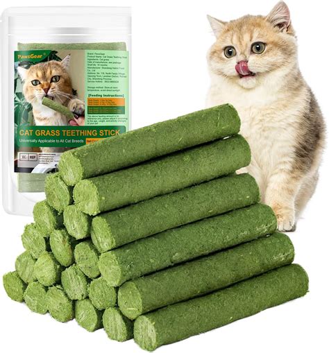Pawsgear 120g 4 23oz Cat Grass Teething Stick Hairballs Chew Sticks For Cats Catnip