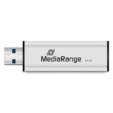 Mediarange Usb Stick Schwarz Silber 64 Gb Office Discount