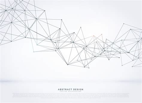 Abstract Geometric Wireframe Background Vector Free Download
