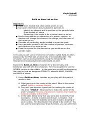 Build An Atom Lab 2 Docx Kayla Spinelli 6 7 2020 Build An Atom Lab On Line Objectives Make