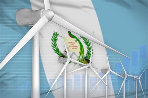 과테말라 바람 에너지 전력 디지털 그래프 개념대체 자연 에너지 산업 그림 3d 일러스트레이션 3차원 형태에 대한 스톡 사진 및 기타 이미지 Istock