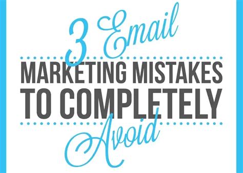 Email Marketing Mistakes To Completely Avoid Tom Co