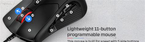 Hyperx Pulsefire Raid Gaming Mouse Black