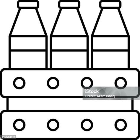 낙농 농장 용품 벡터 라인 아이콘 디자인 농업 및 농업 기호 마을 생활 표지판 농촌 및 가축 재고 일러스트레이션 Pintie 상자 개념 0명에 대한 스톡 벡터 아트 및 기타