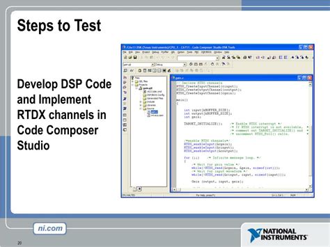 PPT LabVIEW DSP Test Integration Toolkit PowerPoint Presentation Free Download ID