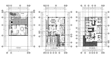 Planos De Planos De Casa Habitacion En Dwg Autocad Vivienda Hot Sex