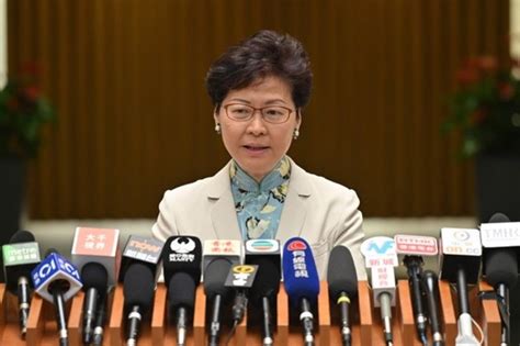 反送中》811警民衝突後首現身 林鄭月娥：反抗暴力 維護法治