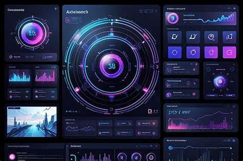 Futuristic Technology Interface Design Premium Ai Generated Image