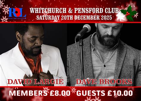 Whitchurch And Pensford Rbl Entertainment Page