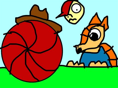 nathan finds a dillon ball by beebowzerjr on deviantart