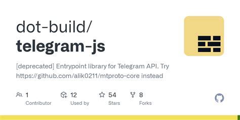 github dot build telegram js [deprecated] entrypoint library for telegram api try