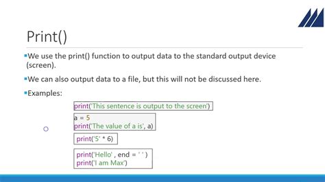 3 Input And Output Basics Part 1 YouTube