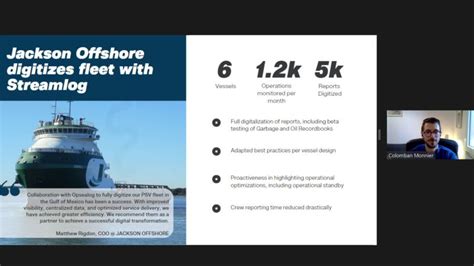 Opsealog On Linkedin Efficiency Ship Webinar Data Digitalization Jacksonoffshore Webinar