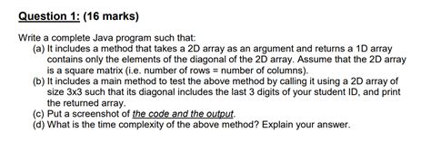 Solved Question Marks Write A Complete Java Program Chegg