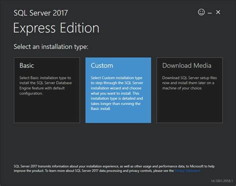 Instalacja SQL Server Express