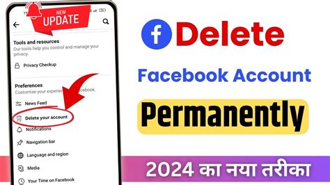 How To Delete Facebook Account Permanently 2024 Youtube