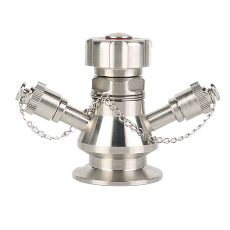 Sanitary Beer Aseptic Sampling Valve Fermenter Double Head Medical