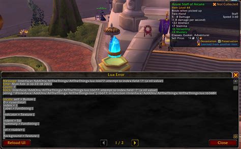 Lua Error For Items That Have Adventurer As A Class · Issue 1300