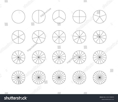 Round Chart Circle Section Graph Circular Stock Vector Royalty Free 2251740835 Shutterstock
