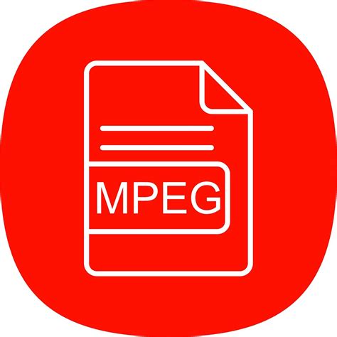 Mpeg File Format Line Curve Icon Design 43635374 Vector Art At Vecteezy