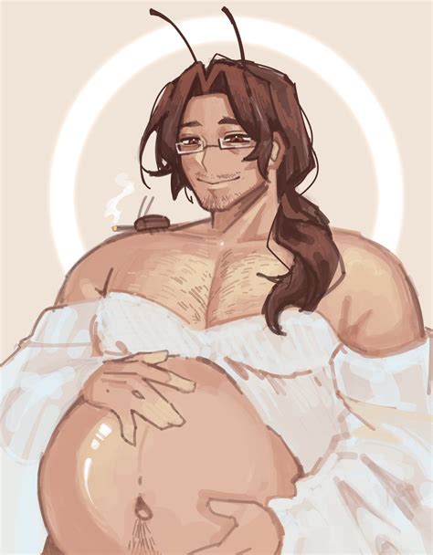 Rule 34 Antennae Black Glasses Brown Eyes Brown Hair Chest Hair Clothed Clothing Color Colored