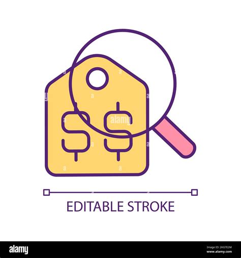 Price Monitoring Rgb Color Icon Stock Vector Image And Art Alamy