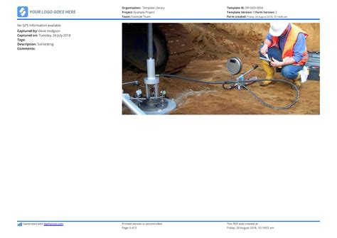 Geotechnical Engineering Report Template Borehole Yield Test