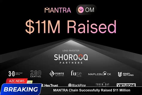 Mantra Chain Successfully Raised 11 Million Azcnews