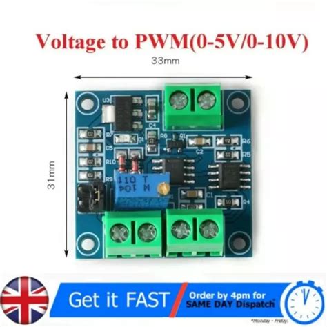 Pwm To Voltage Converter Module 0 100 To 0 10v For Plc Mcu Digital To Analog £11 27 Picclick Uk