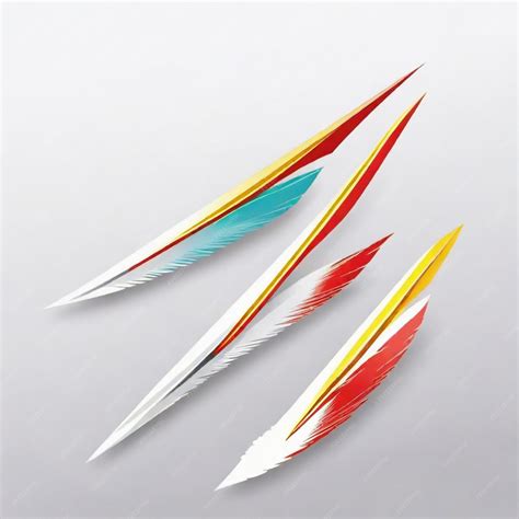 Three Arrows With Different Colors Of Different Colors Are Shown Premium Ai Generated Vector
