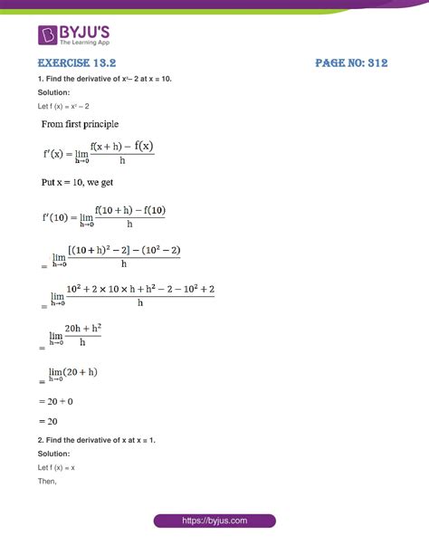 Ncert Solutions Class 11 Maths Chapter 13 Limits And Derivatives