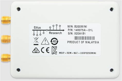 B Mini Ettus USRP MHz GHz SDR Cognitive Radio Digilent Mouser