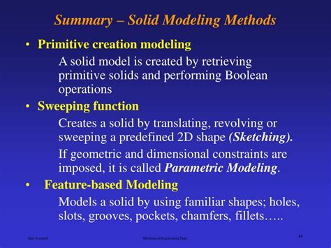Ppt Introduction To Solid Modeling Parametric Modeling Powerpoint