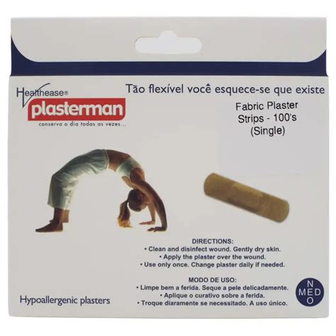 Flexible Cotton Fabric Plasters 100 Pack First Aid Plaster Strips