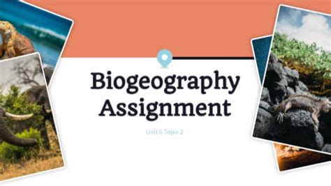 Ms 625 Biogeography Assignment Walkthrough Genially