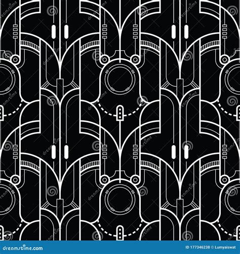 Template Abstract Tech Lines Pattern Stock Vector Illustration Of Dark Graphic 177346238