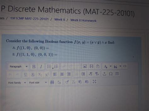 Solved P Discrete Mathematics MAT Es F CMP Chegg