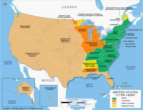 Map Of 1800 United States