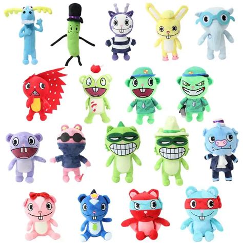 Style Happy Tree Friends Plush Toy Lumpy Petunia Nutty Splendid Sniffles Flakey Flippy Soft